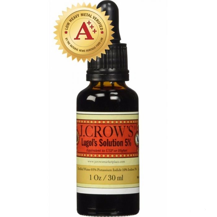 J Crow's 5% Lugol's Iodine Solution - Detox4Life